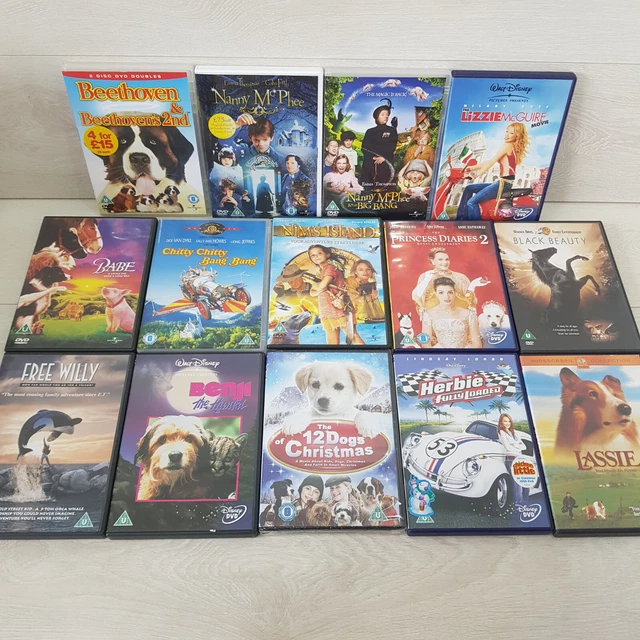 LOT BUNDLE OF 15 DVDs Kids Children Family Films Movies Nany McPhee ...