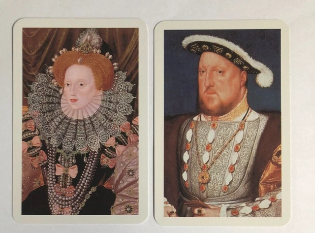 VINTAGE ENGLISH ROYALTY Worshipful King Henry Queen Elizabeth Swap Playing Cards $8.00 - PicClick AU