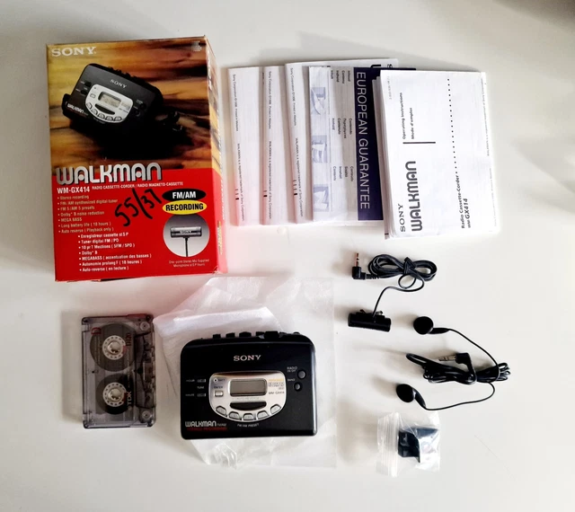 NEW SONY RECORDING Walkman WM-GX414 Radio Cassette Player Recorder ...
