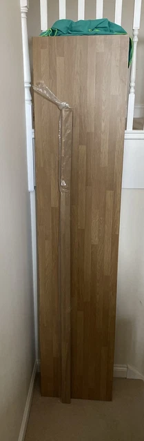 HOWDENS OAK BLOCK Wood Effect Laminate Worktop 2.8m + Upstand & Edging ...