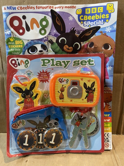 ISSUE 183 CBEEBIES Special Magazine Bing Play Set Toys £10.99 - PicClick UK
