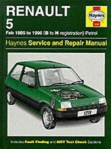 RENAULT 5 1985-96 Service Et Manuel de Réparation Couverture Rigide A. K. EUR 9,15 - PicClick FR