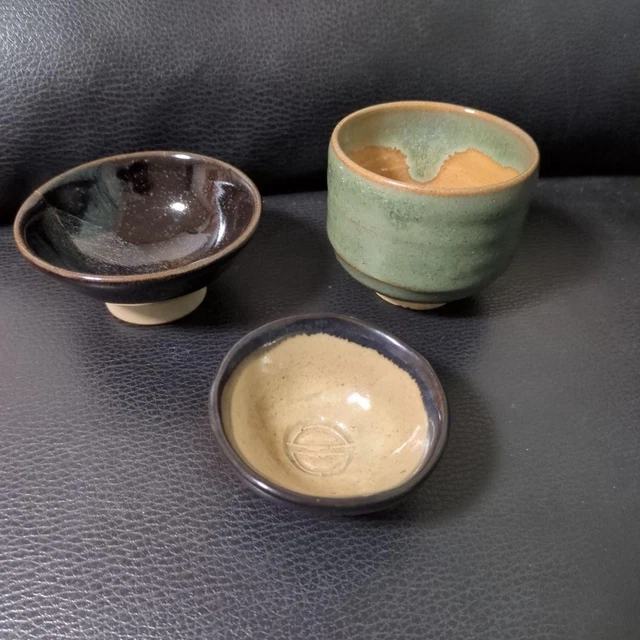OLD SAKE CUPS, Kosugi ware, Konoha ware, Sansuke ware, original items £ ...