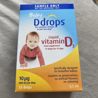 BABY DDROPS LIQUID VITAMIN D3 FOOD SUPPLEMENT 15 DROPS . Brand New £0. ...