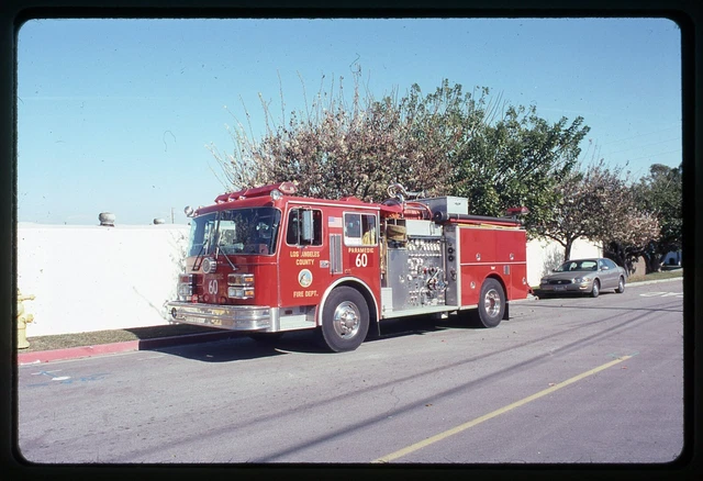 FIRE APPARATUS SLIDE 2004 LACFD Signal Hill 1990 KME Engine 60 #8246 $9 ...