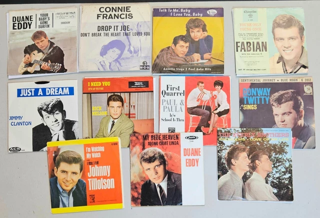 TEEN POP RNR VA Lot 11x USA u.a. 60s 7" PS 45 PAUL & PAULA Ricky Nelson ...