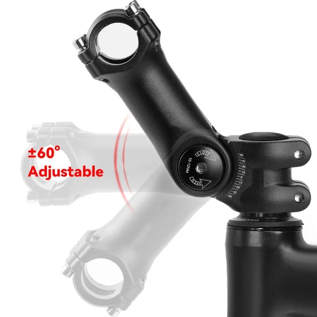 ADJUSTABLE BIKE STEM Aluminum Bike Stem Double Screw Locking Mechanism ...