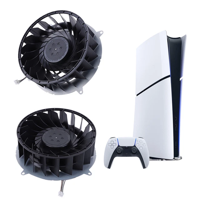 BUILT-IN COOLER FAN Black 19 Blades Internal Radiation Fan for PS5 Slim ...
