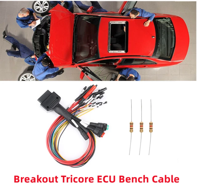 BREAKOUT TRICORE E-CU B-ench Pinout Cable for MPPS OBD 2 Diagnostic ...