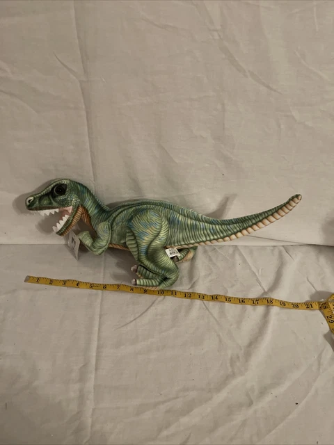 JURASSIC WORLD GREEN T-Rex Raptor Dinosaur Plush Stuffed Animal Toy 16 ...