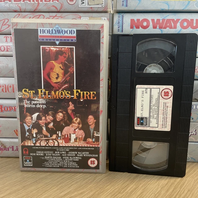ST. ELMO'S FIRE - Retail VHS - RCA/Columbia ~ Hollywood Teen Collection ...