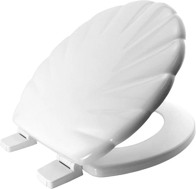 SHELL ULTRA-FIX WHITE Toilet Seat. Wooden Toilet Seat Coated with Water ...