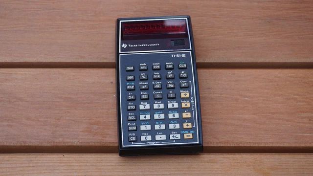 TEXAS INSTRUMENTS TI-51-III Vintage Taschenrechner mit Tasche und ...