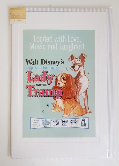 WALT DISNEY'S LADY and the Tramp Greetings Card Official Camden ...