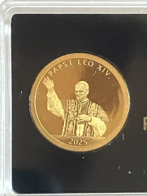 GOLDMÜNZE PAPST LEO XIV. (1/200 Oz 9999 Gold PP , 5000 Stück Auflage) EUR 34,99 - PicClick DE