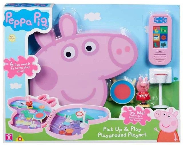 PEPPA PIG PICK Up & Play PLAYGROUND PLAYSET - With Figure & Sounds £15. ...