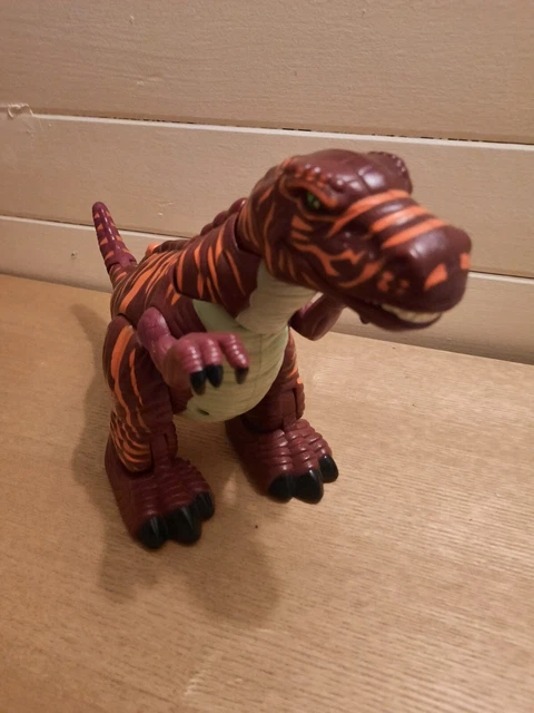 IMAGINEXT RAIDER ALLOSAURUS Roaring Walking Dinosaur Figure Toy 2006 ...