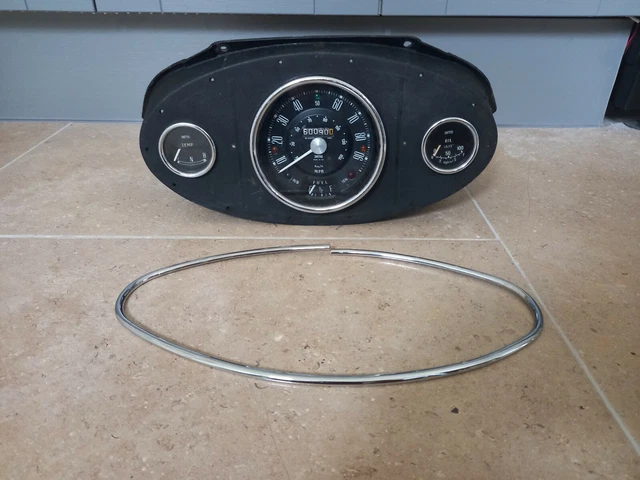 CLASSIC MINI MK1 Centre Speedo Dashboard Speedometer Clock Setup Rare ...