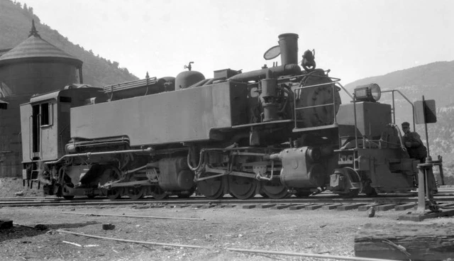 URY UINTAH RAILWAY narrow gauge locomotive engine No 51, 2-6-6-2 Old ...