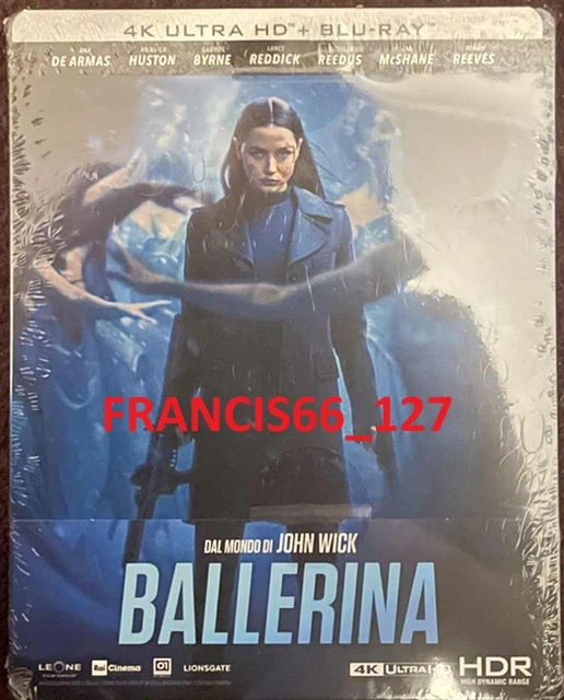 BALLERINA &FROM THE World Of John Wick" 4K + Blu Ray Steelbook Italian ...