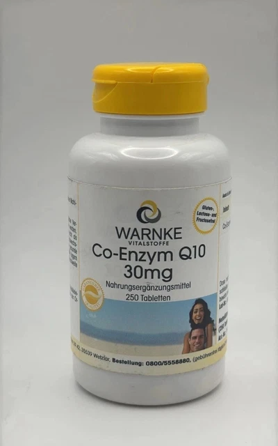 WARNKE COQ10 30MG 250 Tablets Dietary Supplement for Heart Health ...