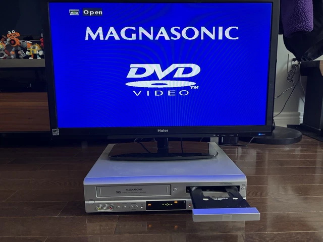 MAGNASONIC VHS/DVD COMBO Player 4 Head DVD833-2 No Remote - Tested And ...