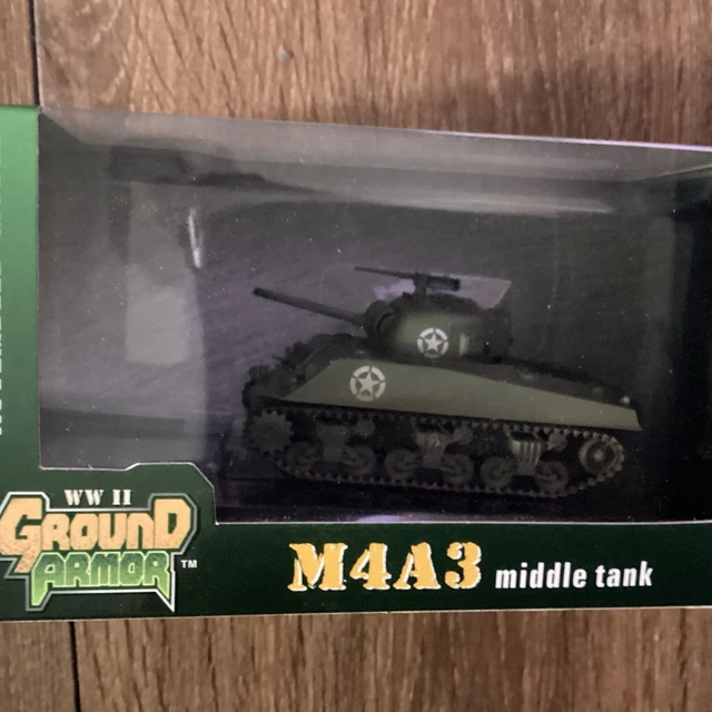 GROUND ARMOR PLATINUM Collectible M4A3E8 Middle Tank 1:72 Model £5.91 ...
