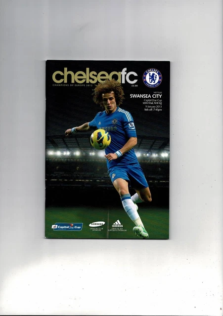 2012/13 CHELSEA V Swansea League Cup Semi Final Football Programme £3. ...