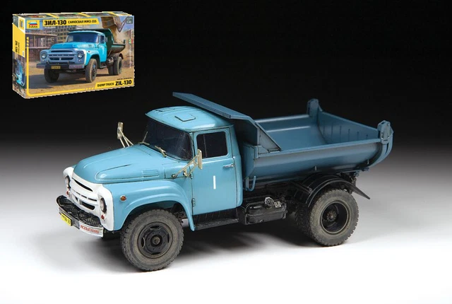 MODELLAUTO LKW MODEL kit bausatz Zvezda ZIL-130 Dump Truck Maßstab 1:43 ...
