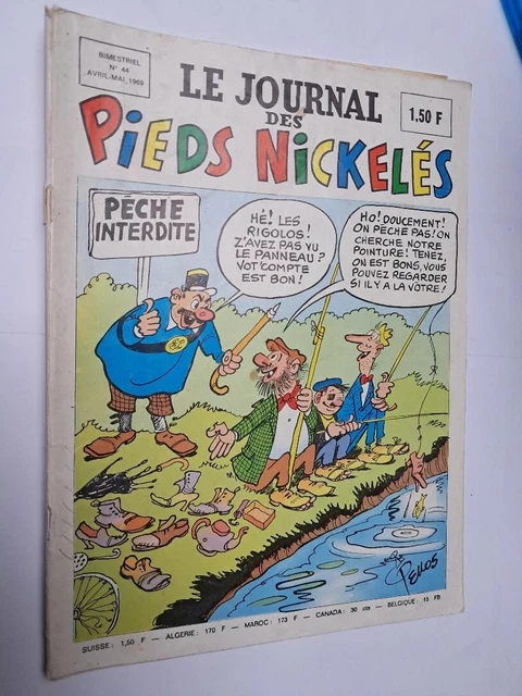 JOURNAL DES PIEDS Nickelés n°44 TBE Pieds-Nickelés 1969 SPE EUR 5,00 ...