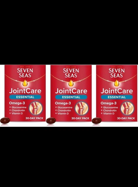 3 X SEVEN Seas Joint Care Essential With Omega-3 (90 Capsules ...