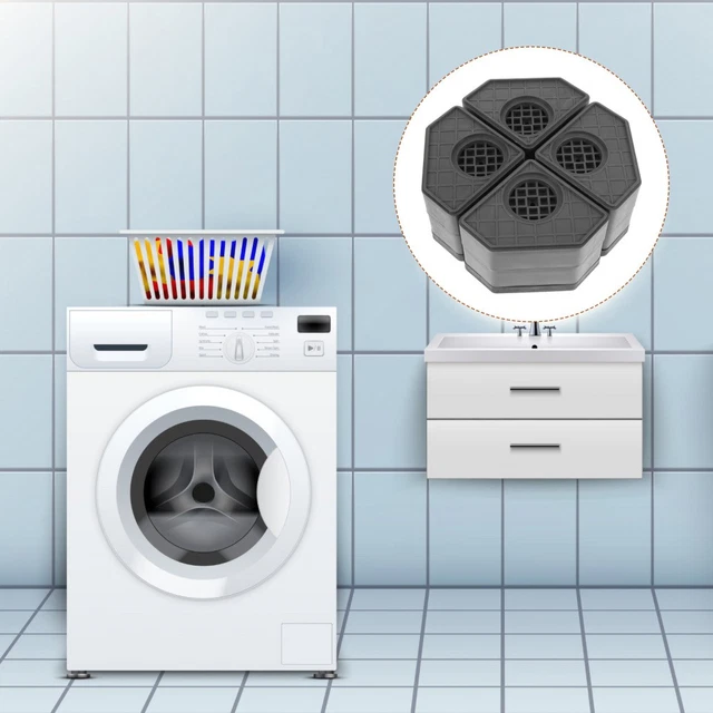 4 PCS ANTI-VIBRATION Stabiliser Pad for Washing Machines Washer Foot ...