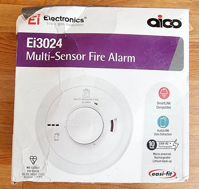 AICO EI3024 MULTI-SENSOR Fire Alarm Detector (Nov/31) £30.00 - PicClick UK