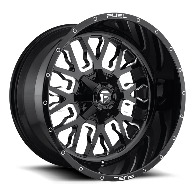 18X9 FUEL D611 STROKE GLOSS BLACK MILLED Wheel 8x6.5 (1mm) EUR 416,81 ...