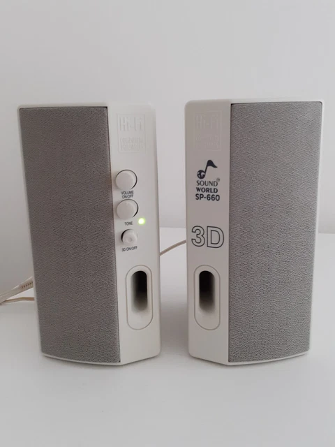 RETRO OLD SOUND World SP-660 PC desktop speakers fully working £16.32 ...