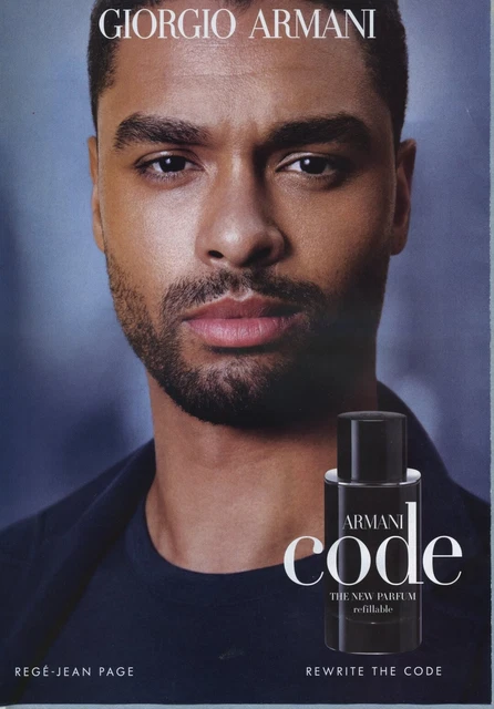 VINTAGE MAGAZINE PAGE Ad Actor Rege-Jean Page for Armani Code Parfum ...