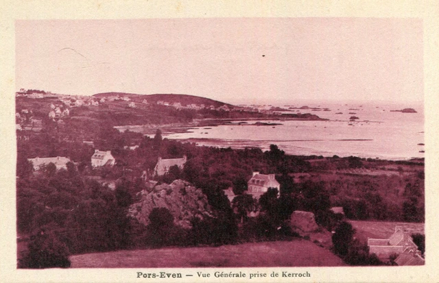 CARTE PLOUBAZLANEC VUE générale de Pors Even prise de Kerroch La teinte EUR 3,45 - PicClick FR