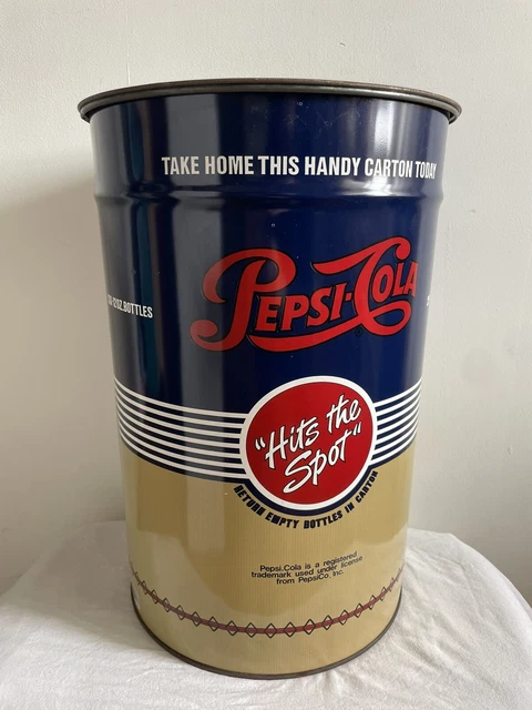 BARREL, FUT PEPSI-COLA Antique Advertising, Retro-Vintage Canner 45cm £ ...