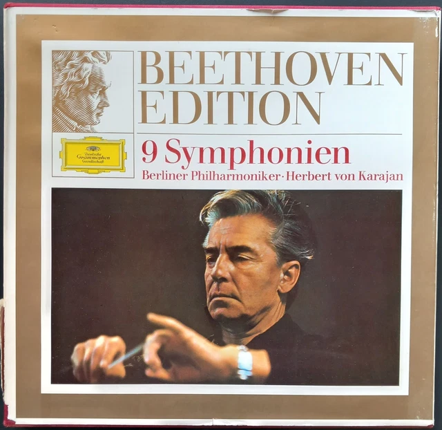 BEETHOVEN - 9 Symphonies, KARAJAN, BPO, Edition 1970, 8 LP DGG STEREO EUR 24,99 - PicClick DE
