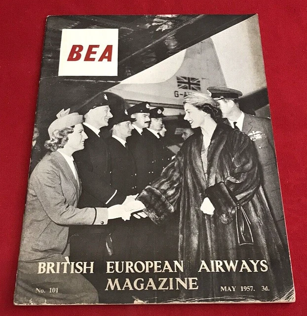 VINTAGE BEA BRITISH European Airways Magazine No.101 1957 £14.99 ...