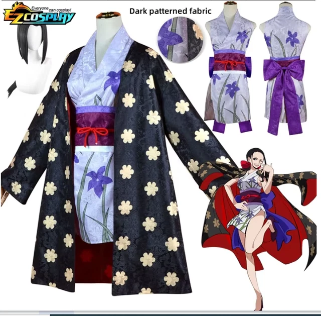 ONE PIECE NICO Robin Wano Country Cosplay Full Set Costume Halloween ...