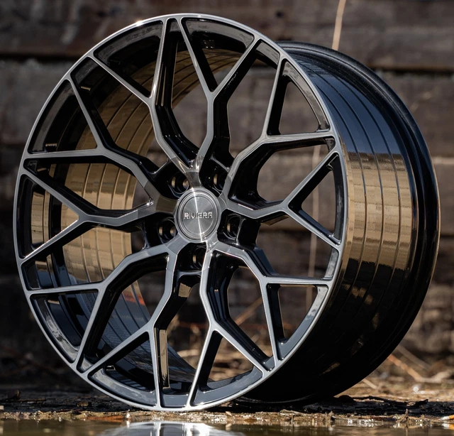 24&/LAND ROVER DEFENDER L663/Riviera RF108 Flow Formed/Black/Pol/DT/10j ...