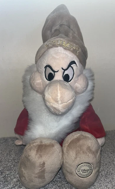 DISNEY STORE GRUMPY Snow White Seven Dwarfs Plush Soft Toy £11.99 ...