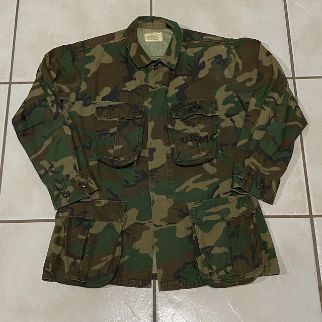 USMC ERDL/RDF CAMO Combat Coat Small Short 1977 £47.24 - PicClick UK
