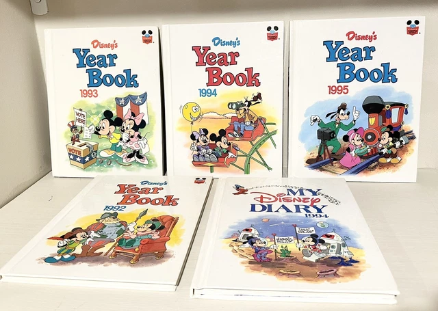 VINTAGE DISNEY’S YEAR Book 1992 93 94 95 + Diary Hardcover by Walt ...