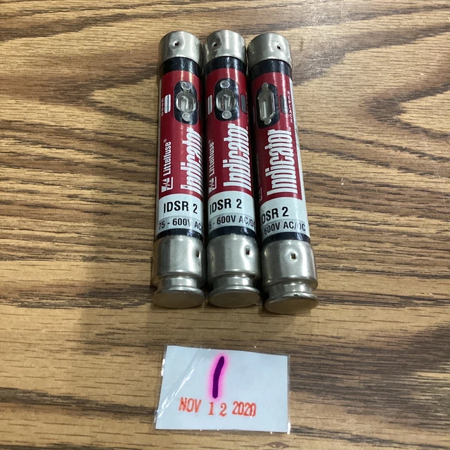 LOT OF 3 Littlefuse Indicator IDSR-2 600V 2 AMP CLASS RK-5 IDSR2 $21.00 ...