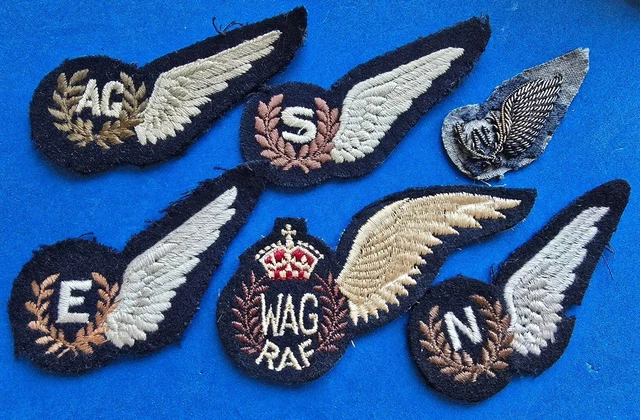 BRITISH AVIATION WW2 period original RAF flying badges as a job lot £96 ...