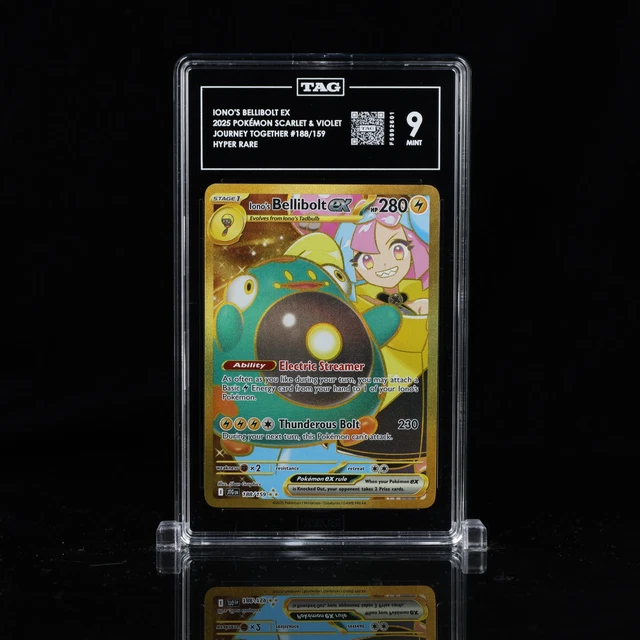 IONO’S BELLIBOLT EX 188 TAG 9 2025 Pokémon JTG EN Hyper Rare $27.50 ...