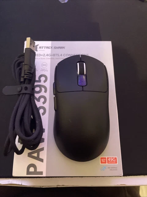 ATTACK SHARK X3 PRO Superlight Gaming Mouse - 49g (White) £31.90 ...