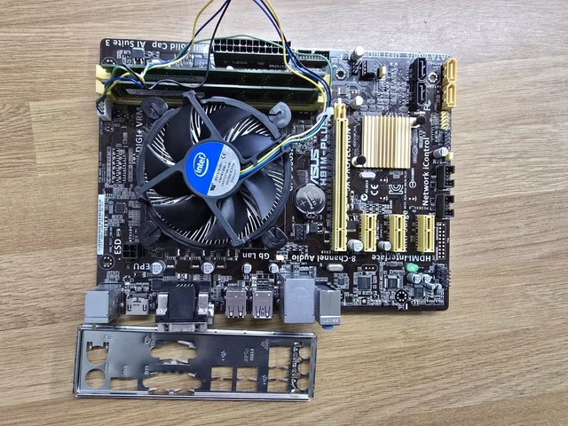 ASUS H81M-PLUS MOTHERBOARD +Quad i7-4770 + 8GB DDR 3 RAM HDMI Combo £49 ...